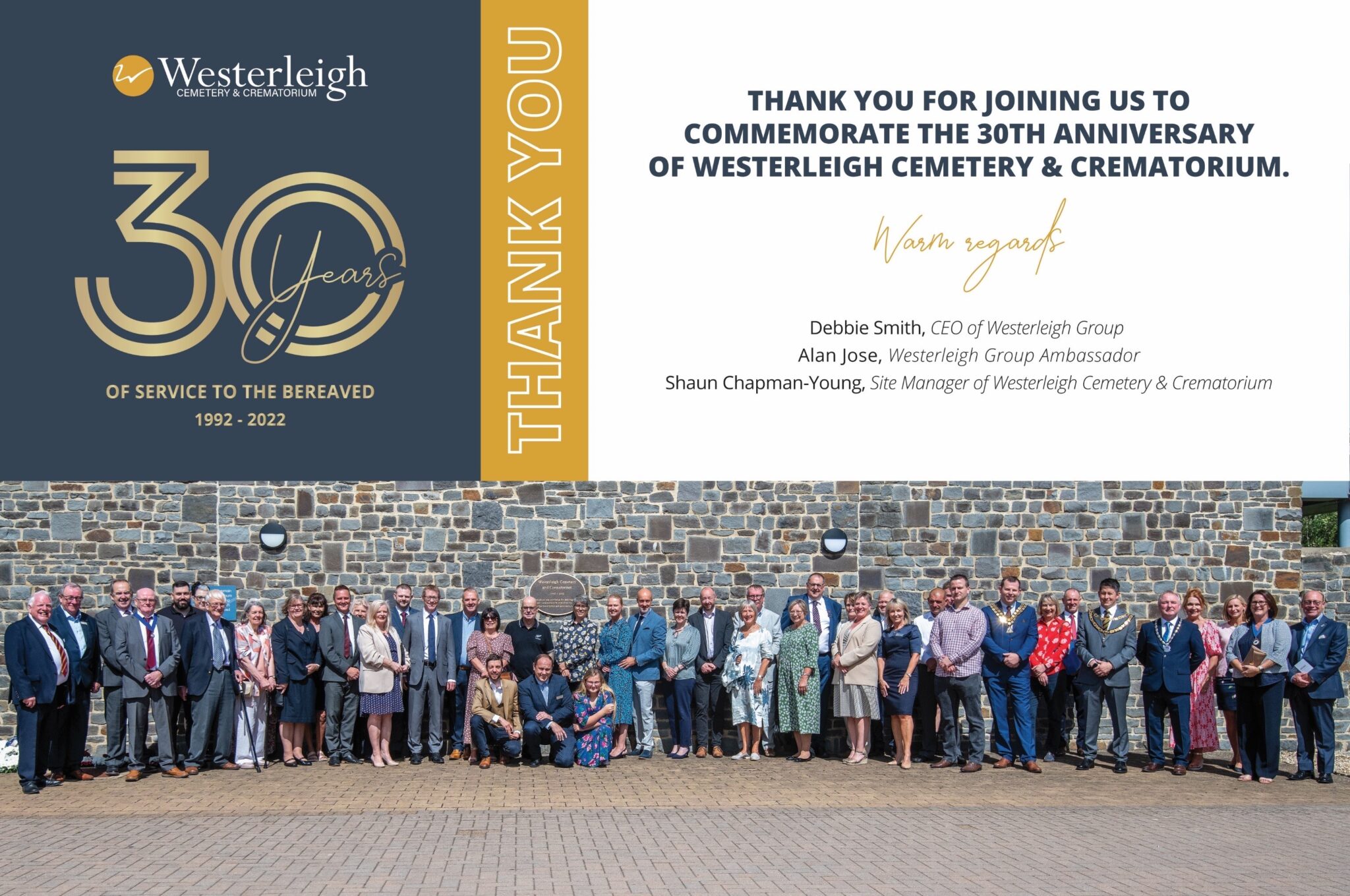 Westerleigh 30th anniversary commemoration - Funeral Suppliers' Association